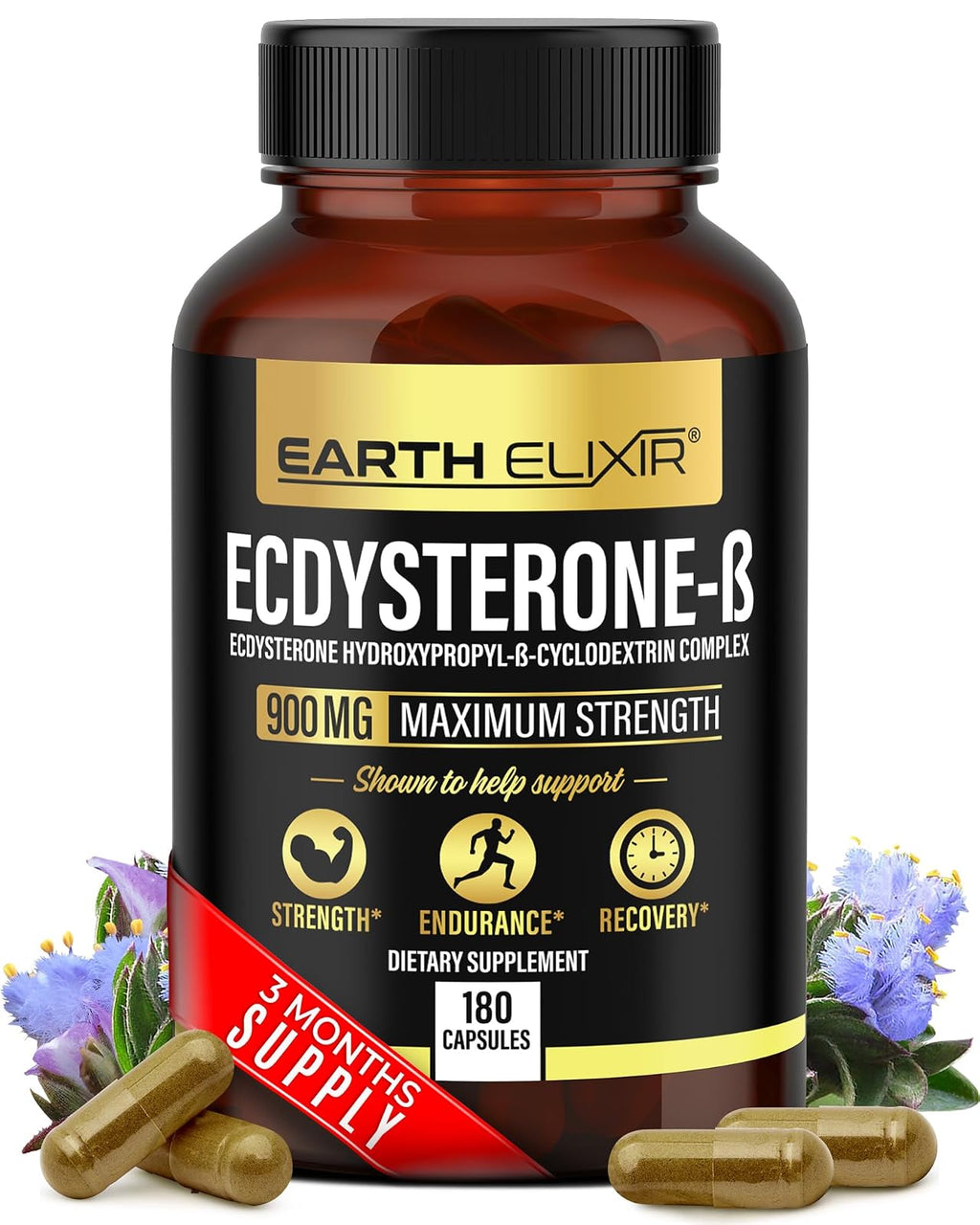 Earth Elixir Ecdysterone 900 mg capsules