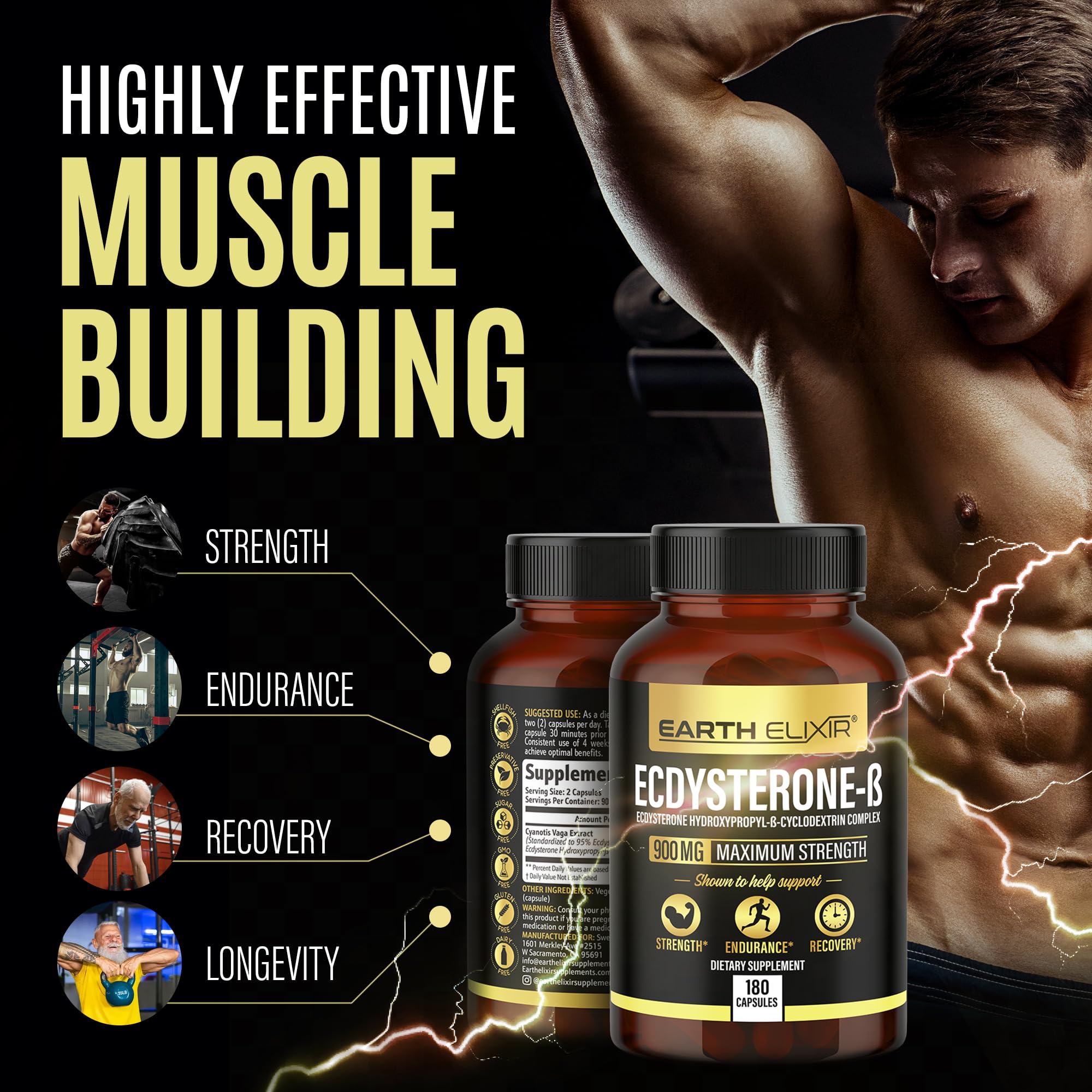 Earth Elixir ecdysterone for men