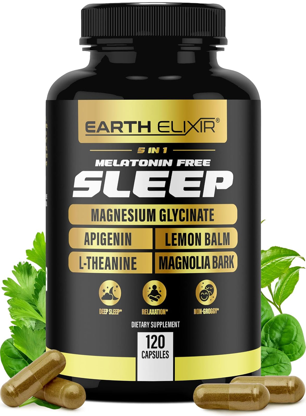 Earth Elixir magnesium glycinate capsules