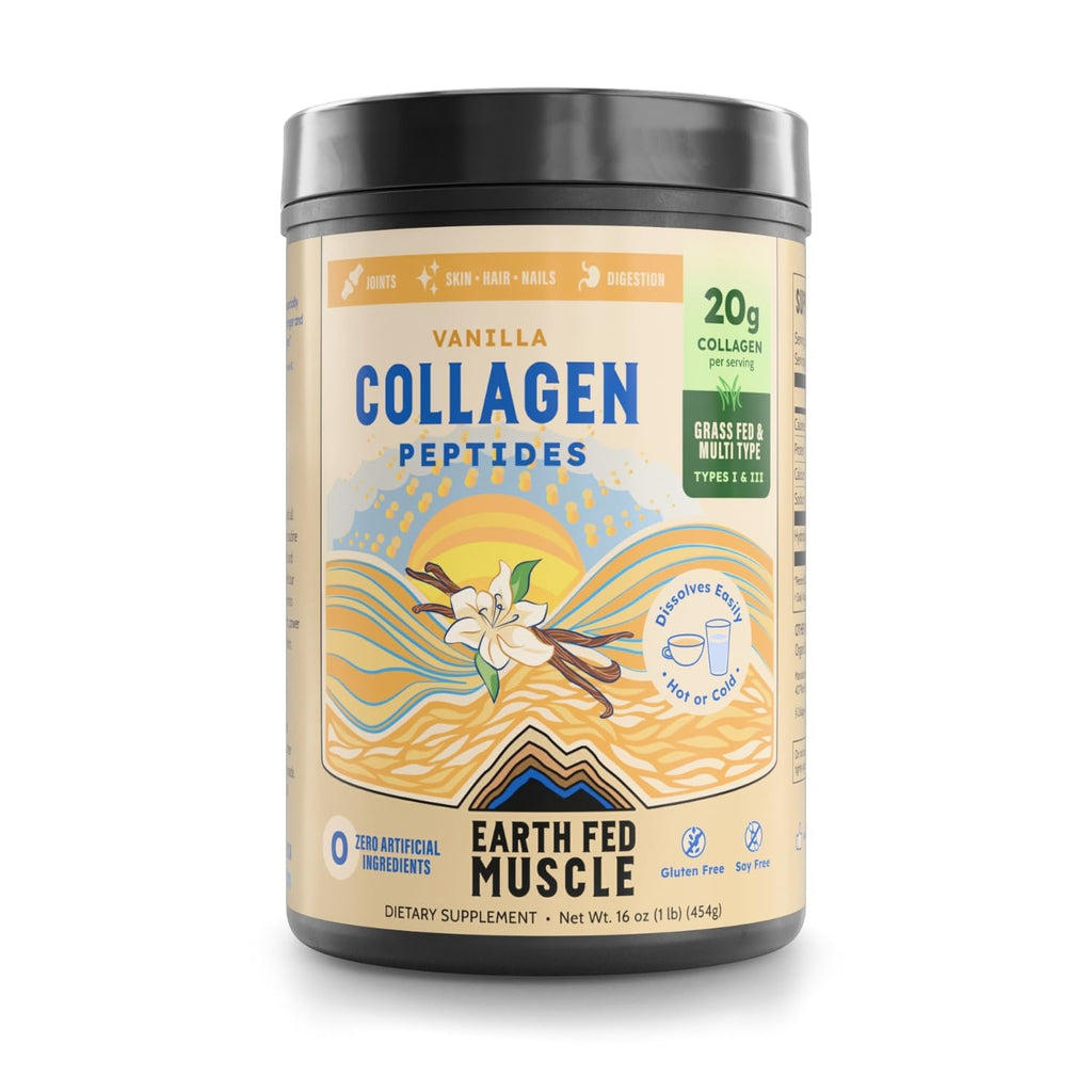 Earth Fed Muscle collagen peptides vanilla