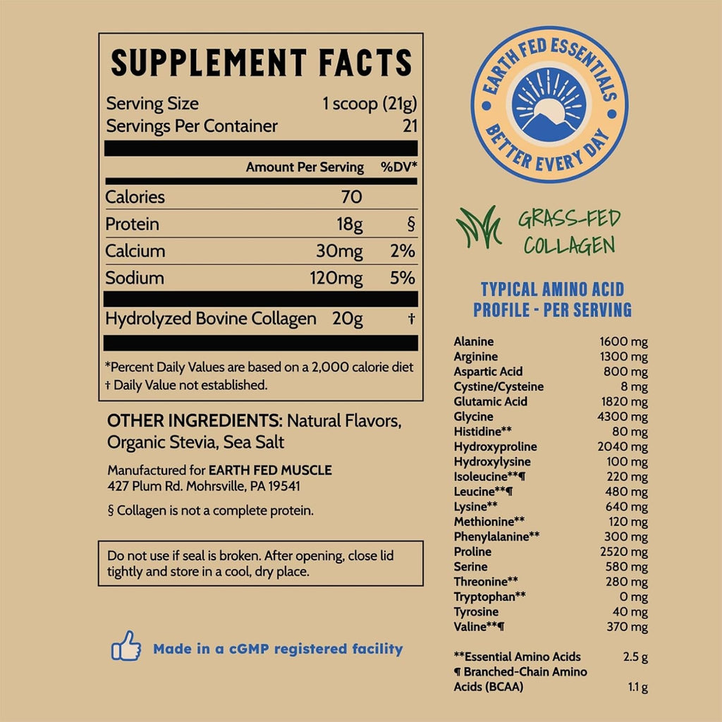 Earth Fed Muscle protein boost