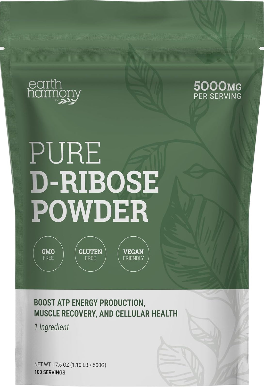 Earth Harmony D-Ribose powder for energy