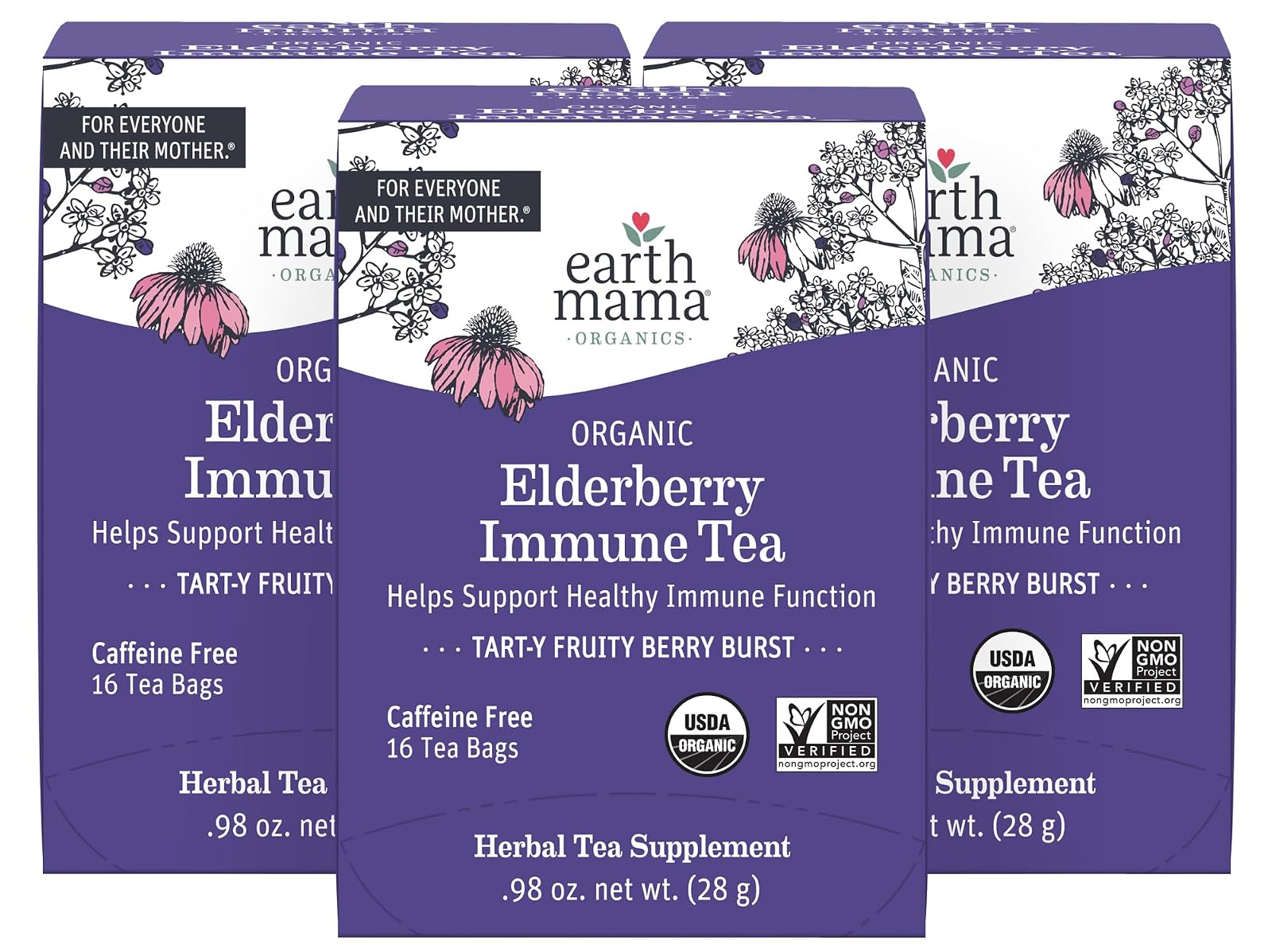 Earth Mama elderberry herbal tea