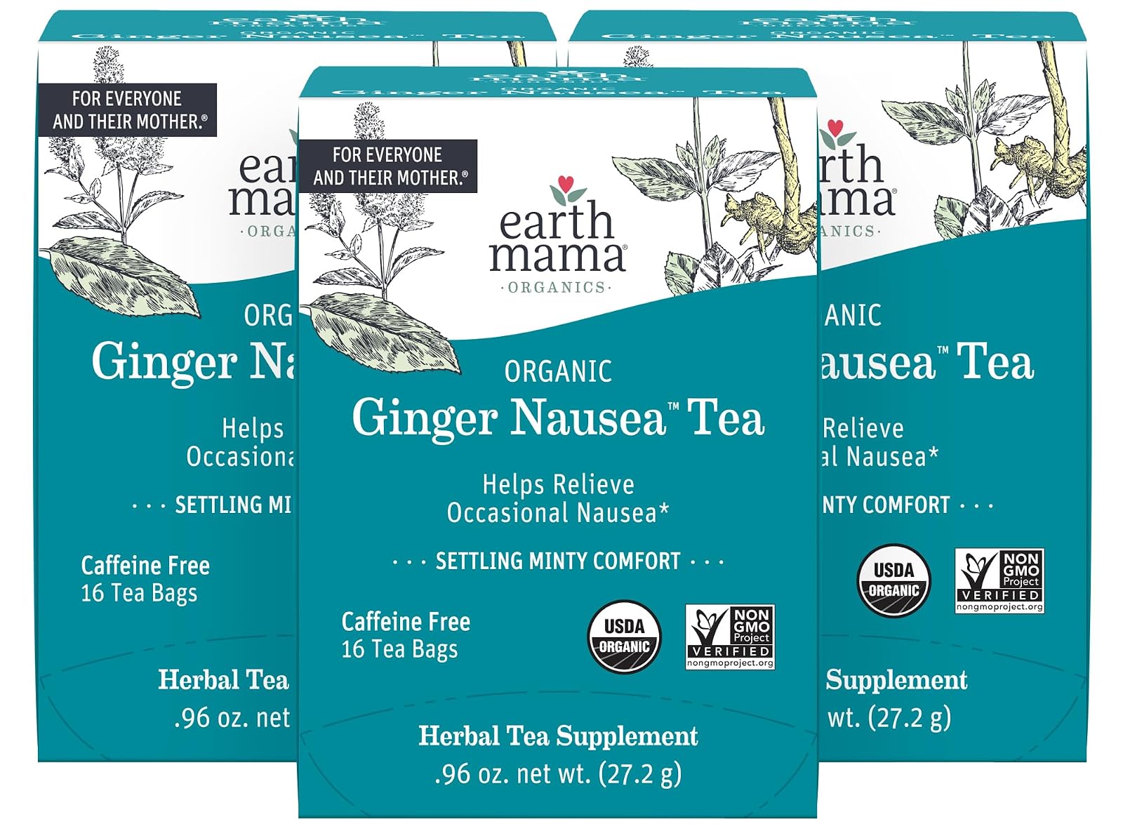 Earth Mama ginger tea for nausea relief