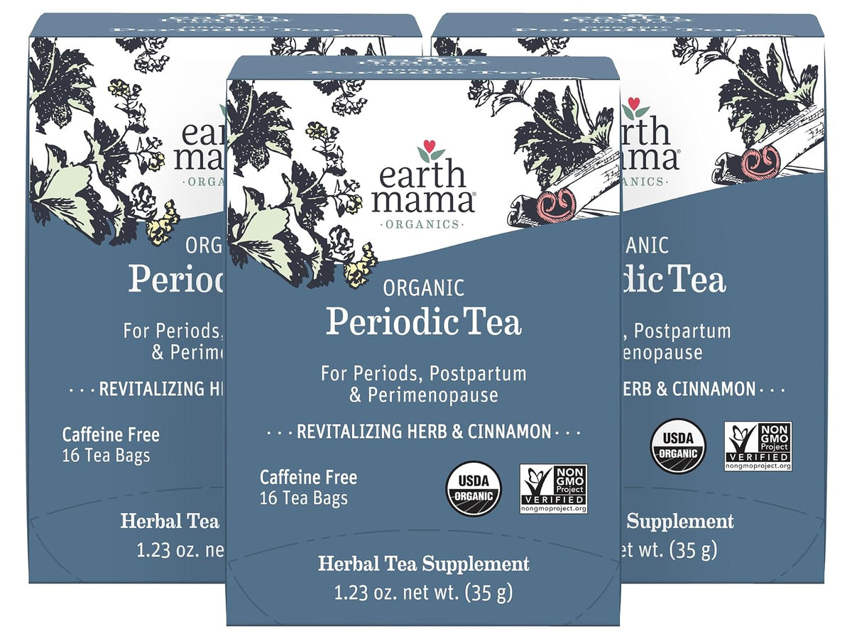 Earth Mama herbal tea for menstrual relief