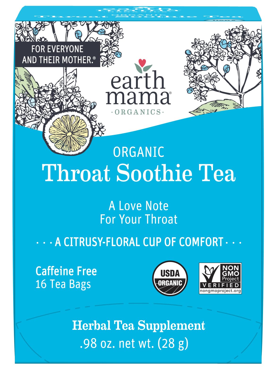 Earth Mama herbal tea for soothing