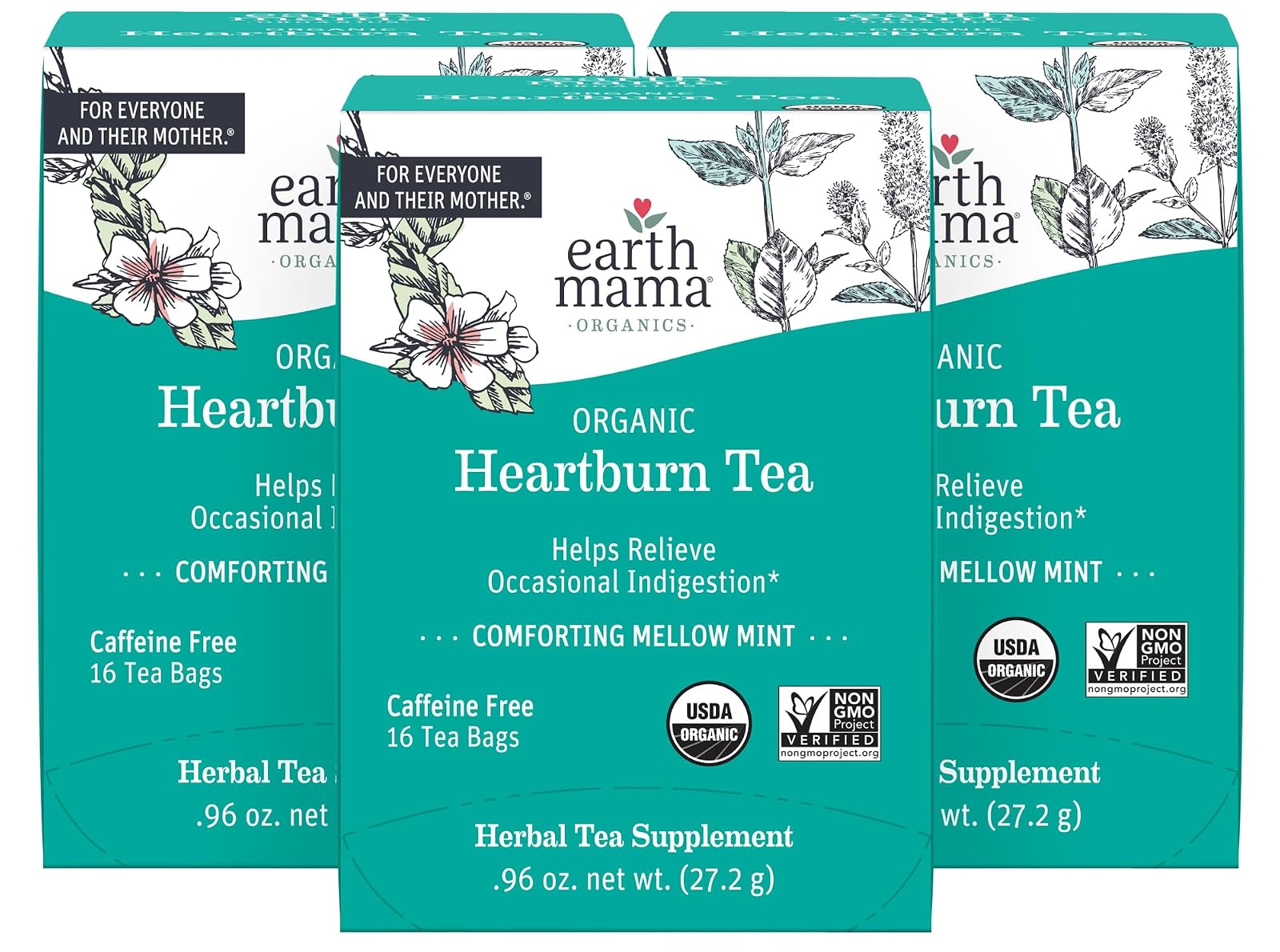 Earth Mama organic heartburn tea bags