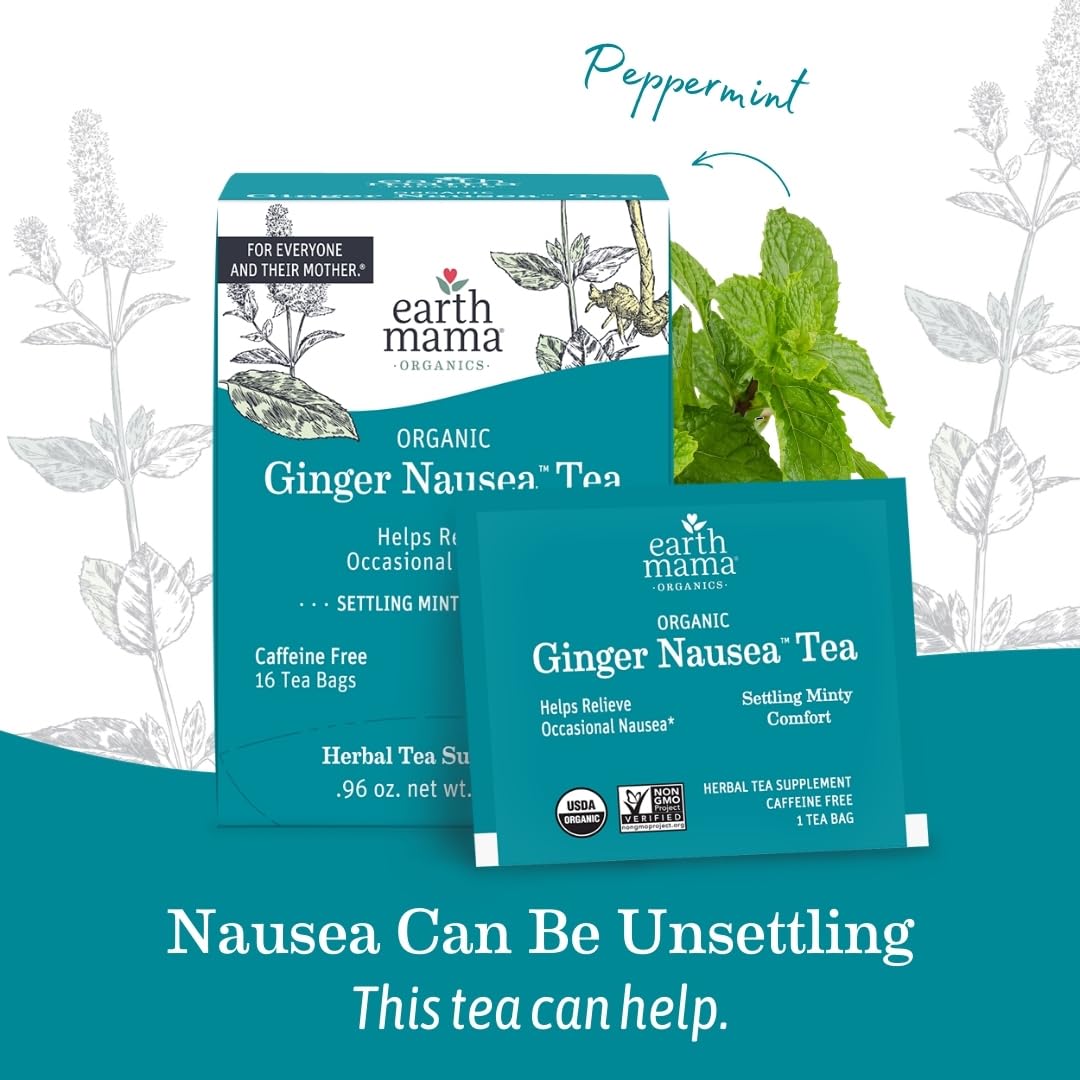 Earth Mama tea for calming upset stomach