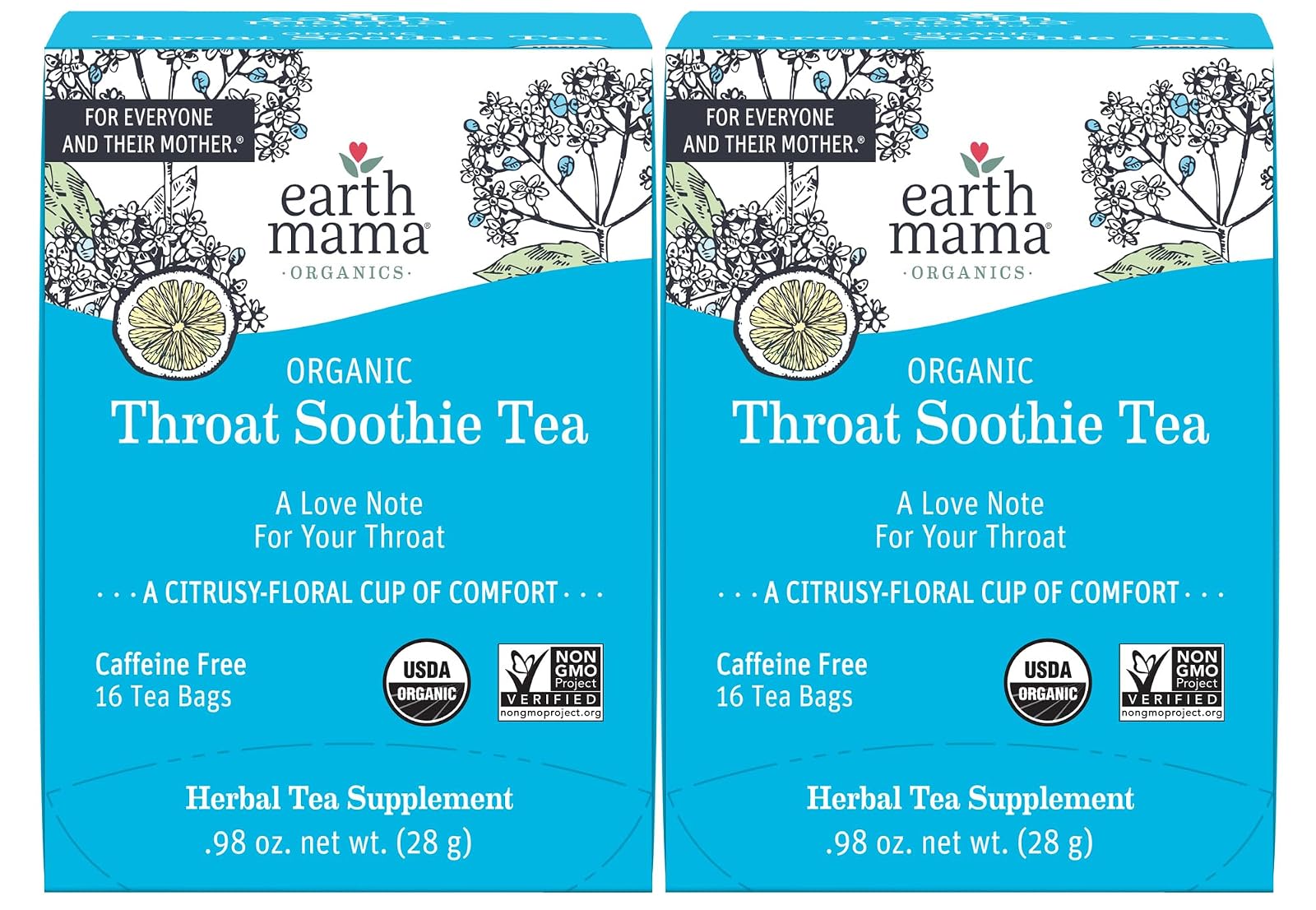 Earth Mama throat soothie herbal tea