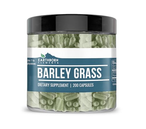Earthborn Elements barley grass capsules for multivitamins