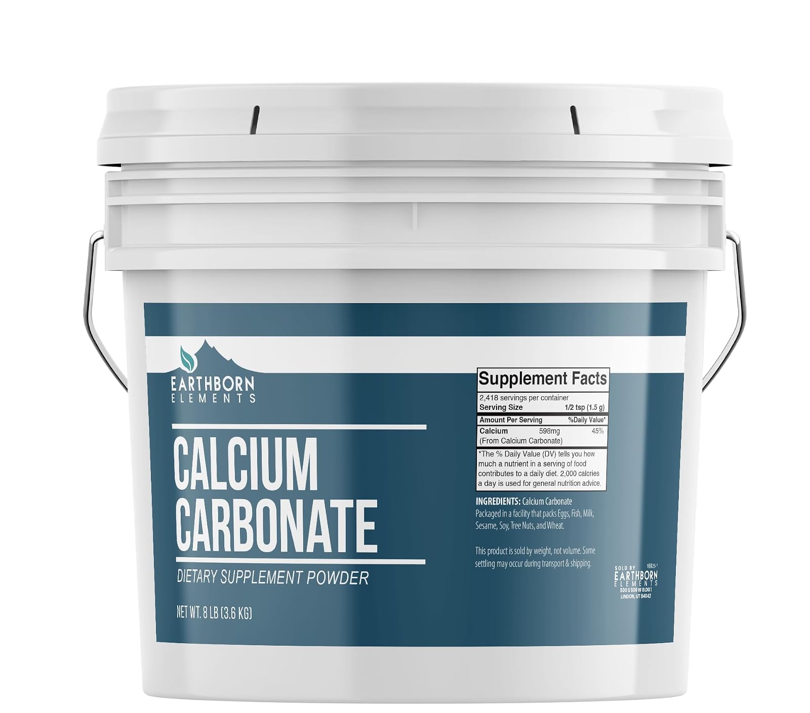Earthborn Elements calcium carbonate powder for baking