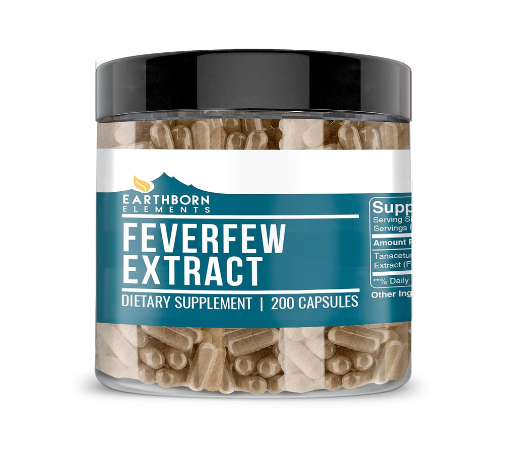 Earthborn Elements Feverfew capsules for wellness