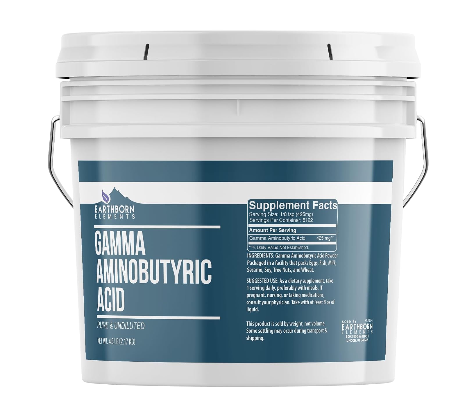 Earthborn Elements GABA supplement bucket
