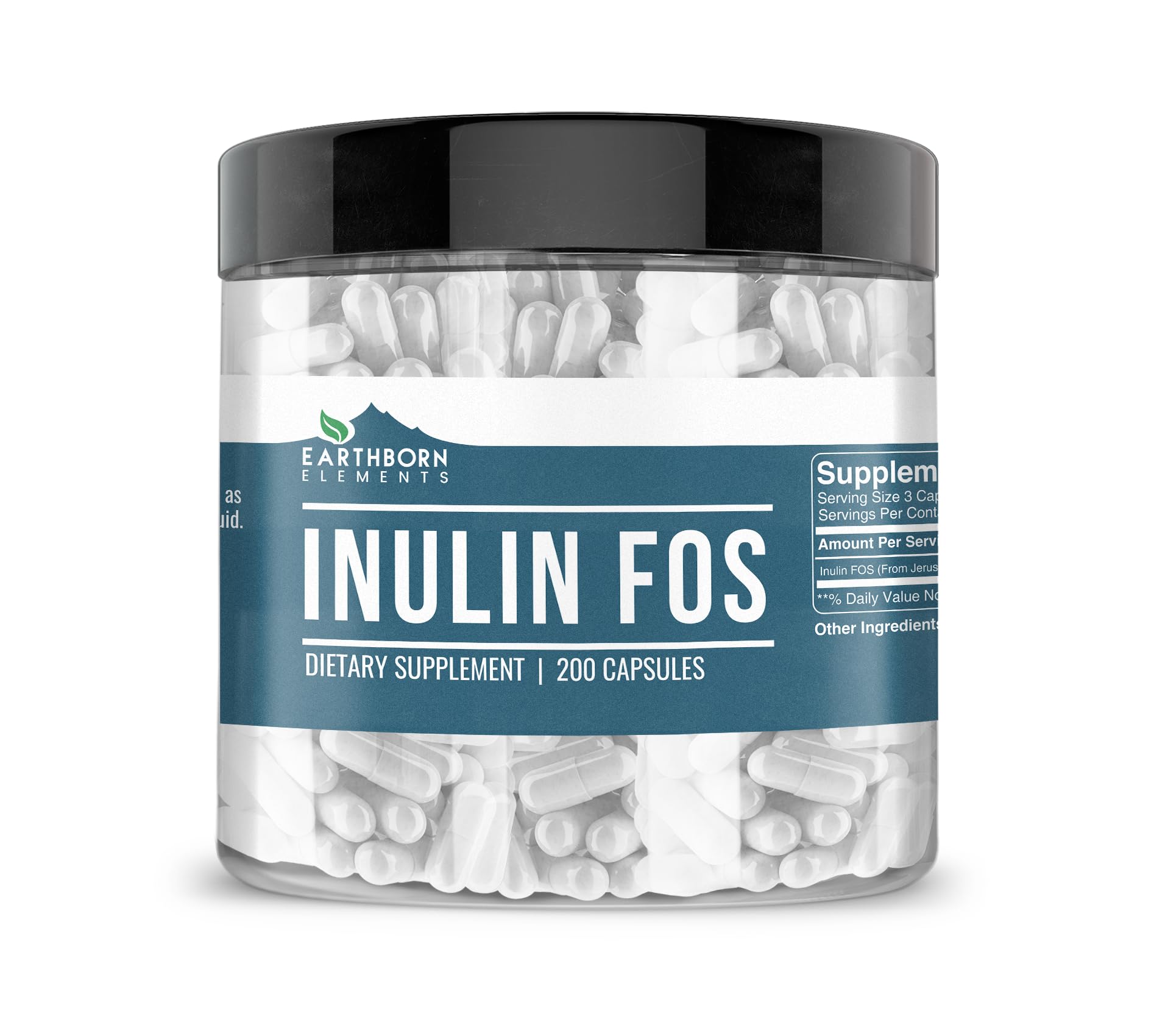 Earthborn Elements inulin capsules for digestion
