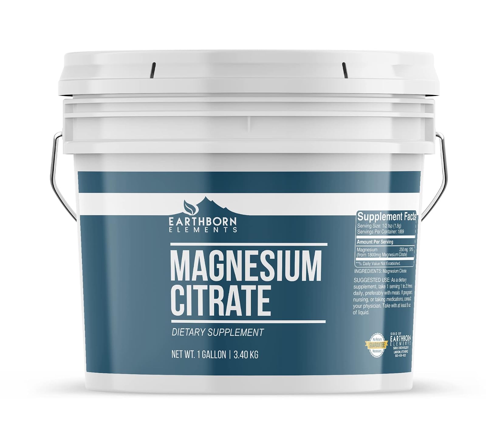 Earthborn Elements magnesium citrate bucket