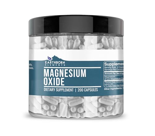 Earthborn Elements magnesium oxide capsules