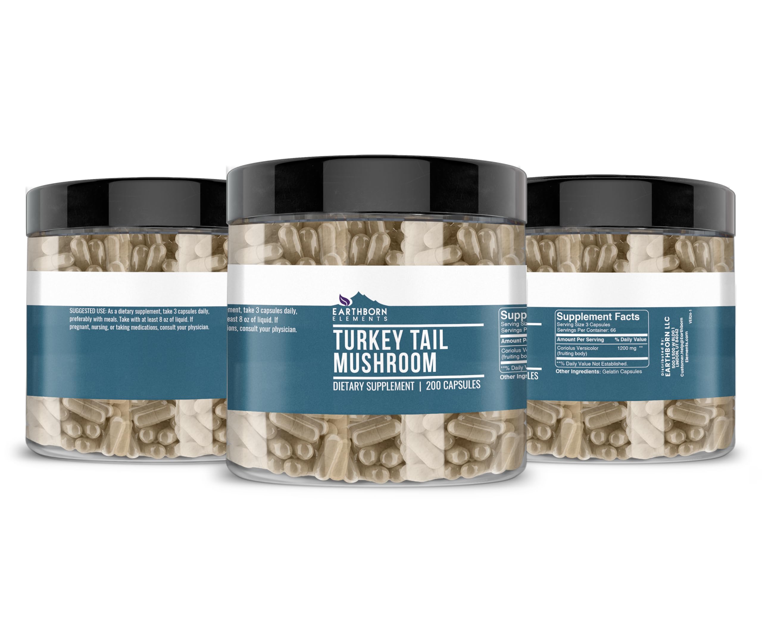 Earthborn Elements mushroom capsules for energy