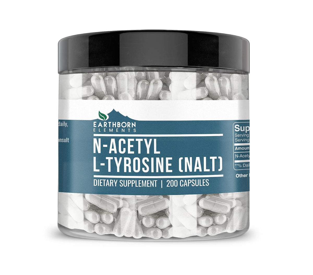 Earthborn Elements N-Acetyl L-Tyrosine capsules