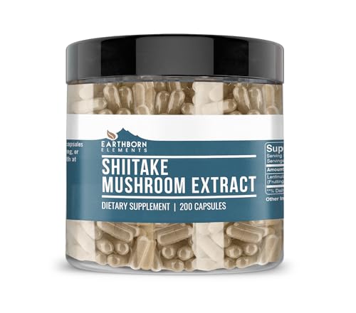 Earthborn Elements shiitake mushroom extract capsules
