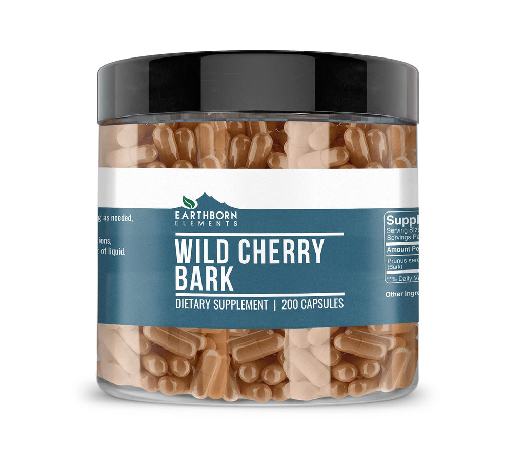 Earthborn Elements wild cherry bark capsules