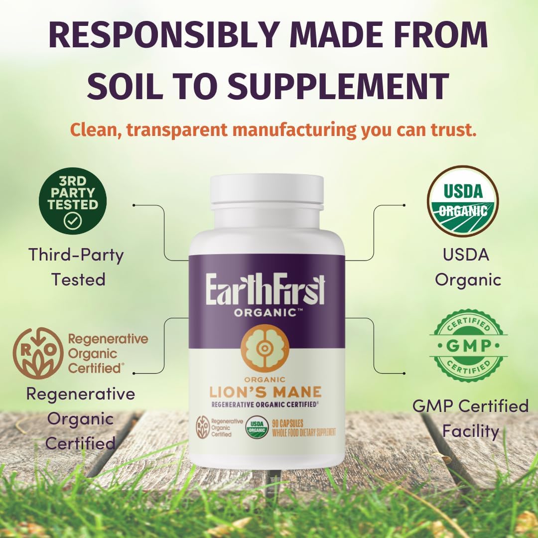 EarthFirst Lion's Mane for enhanced memory