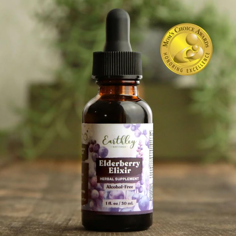 Earthley elderberry elixir for colds