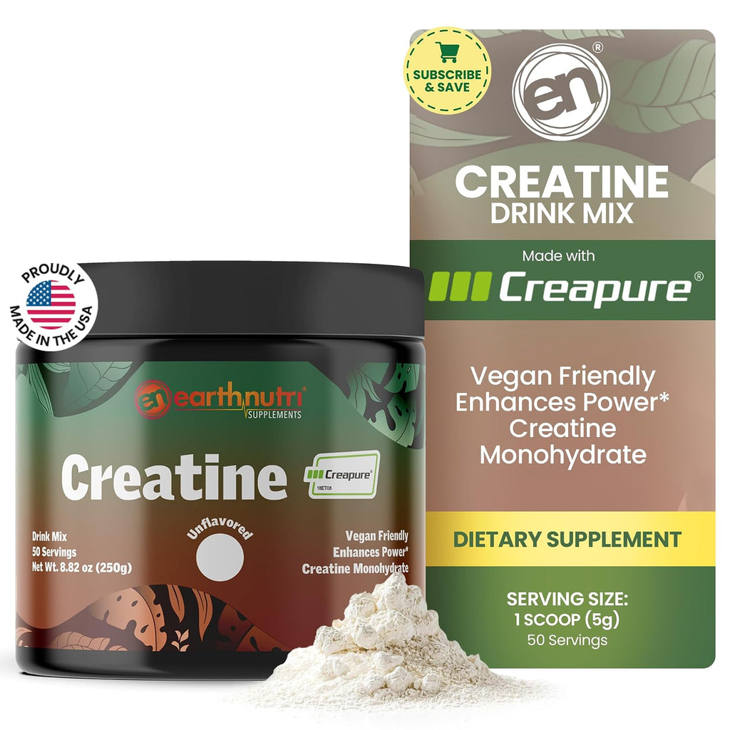 EarthNutri creatine monohydrate powder