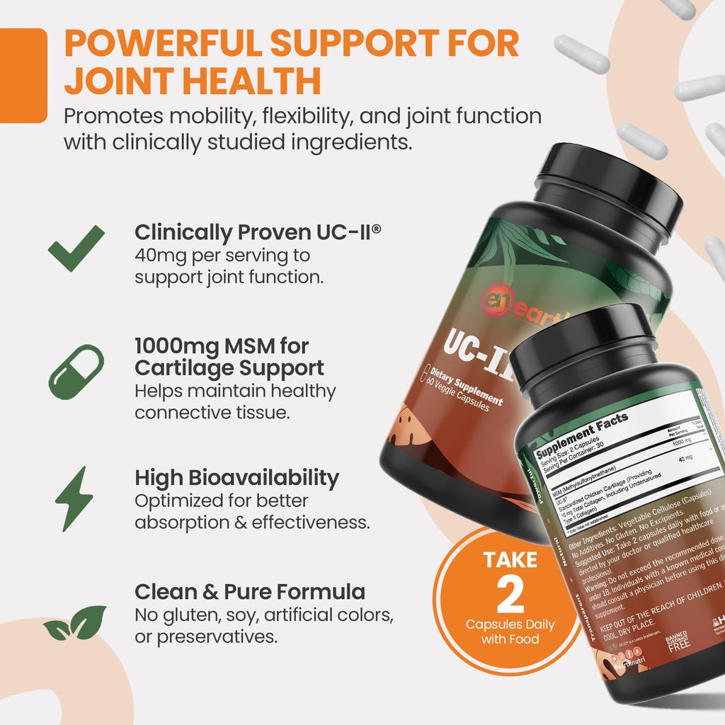 EarthNutri UC capsules for active lifestyle