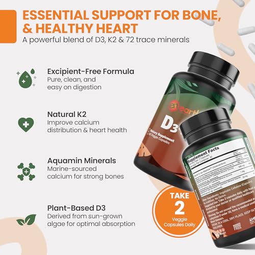 EarthNutri Vitamin D3 K2 benefits