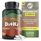 EarthNutri Vitamin D3 K2 capsules