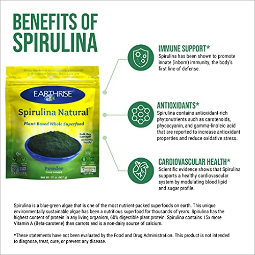 Earthrise spirulina for enhanced wellness