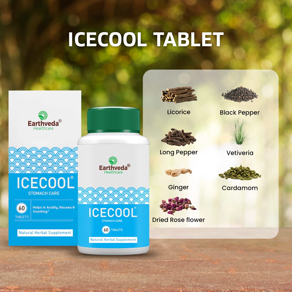 Earthveda Icecool ginger for digestive health