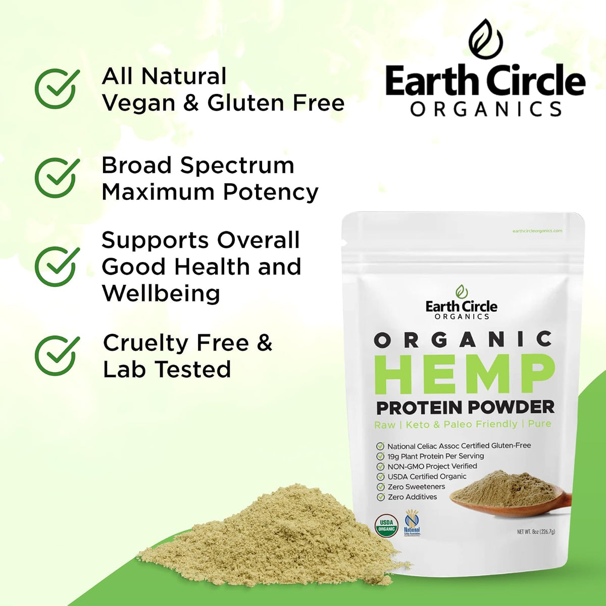earthy flavour hemp protein for shakes