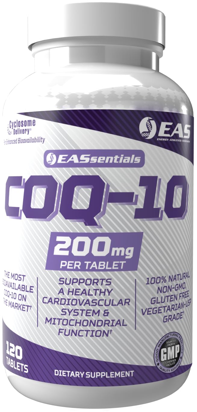 EAS CoQ10 200 mg tablets for energy