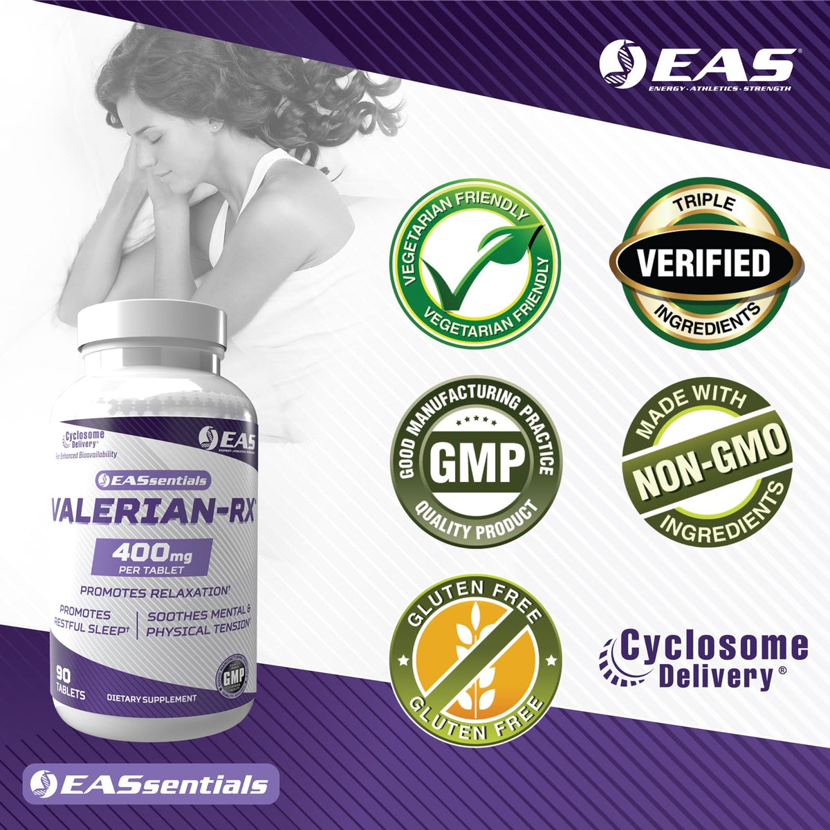 EAS Valerian-RX 400 mg dosage