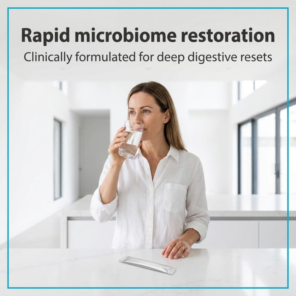 Eases bloating with probiotic sachets