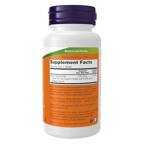 Easier to swallow NOW Kelp tablets