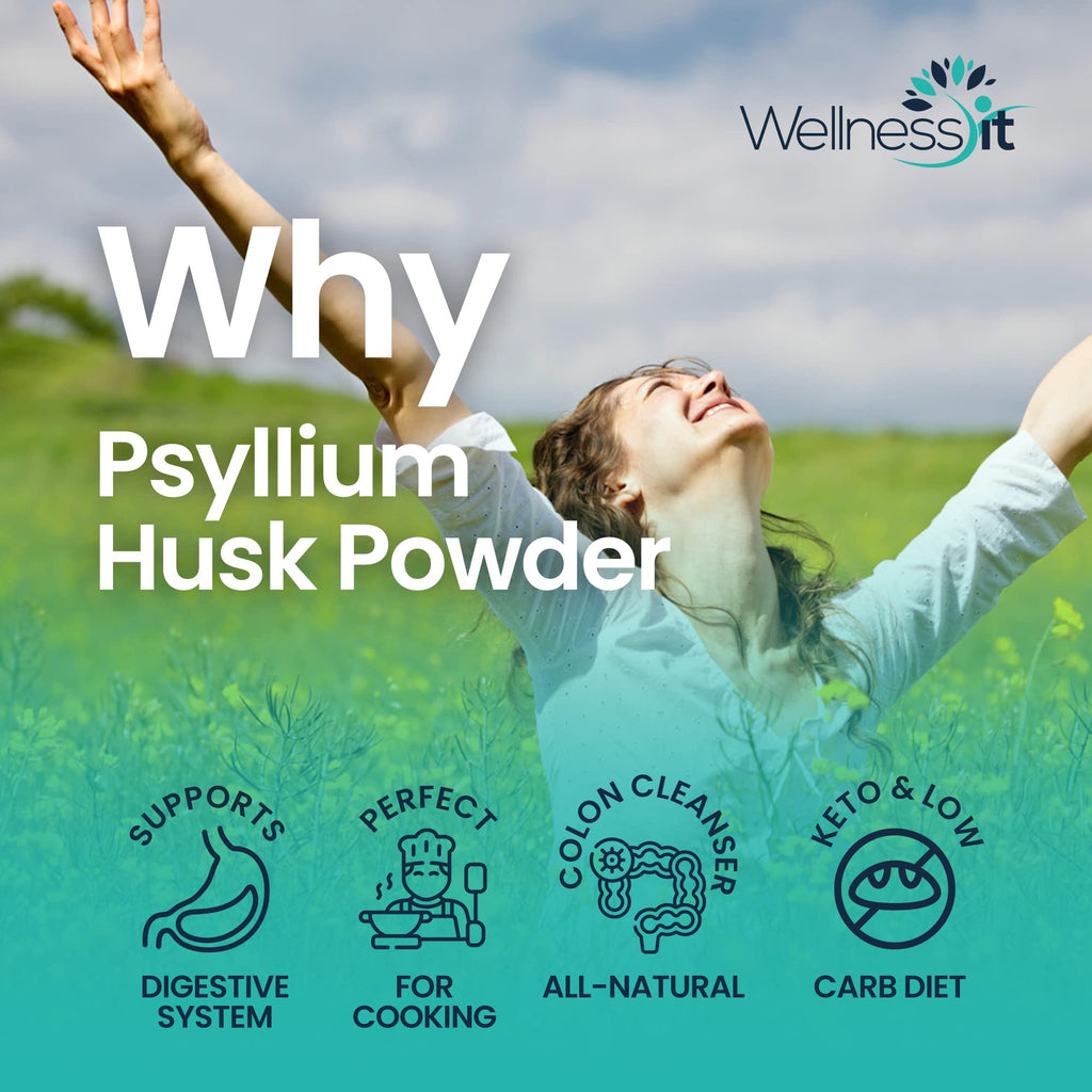 Easily mixes psyllium husk with juice
