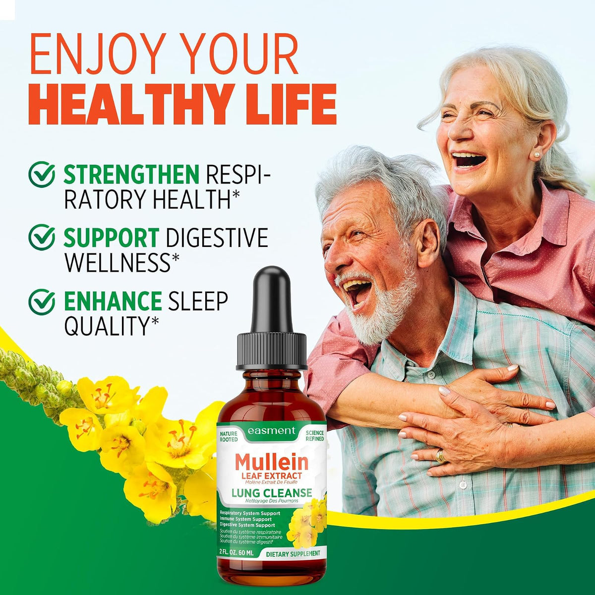 Easment herbal supplement for respiratory health
