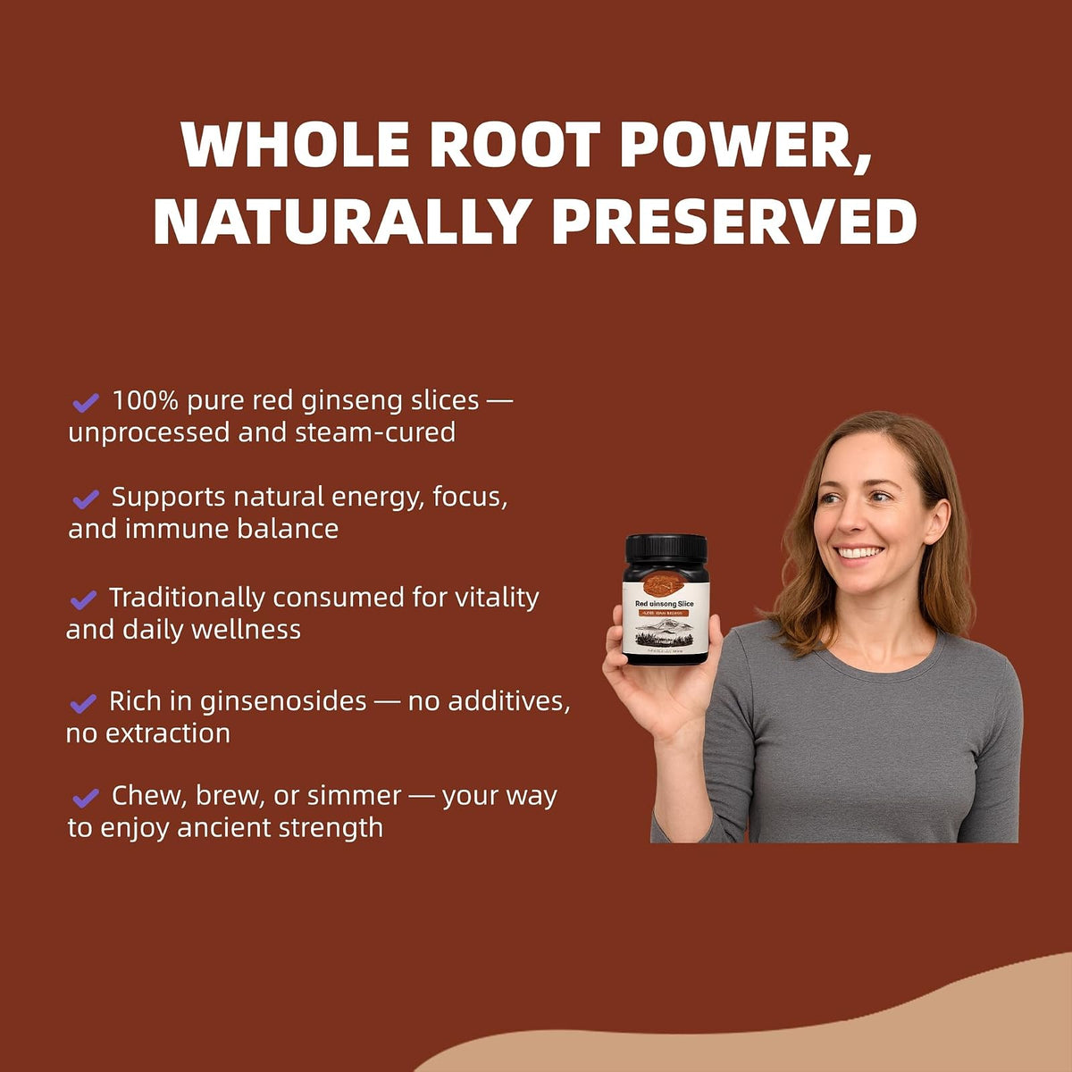 EAST NATURHUS ginseng slices packaging