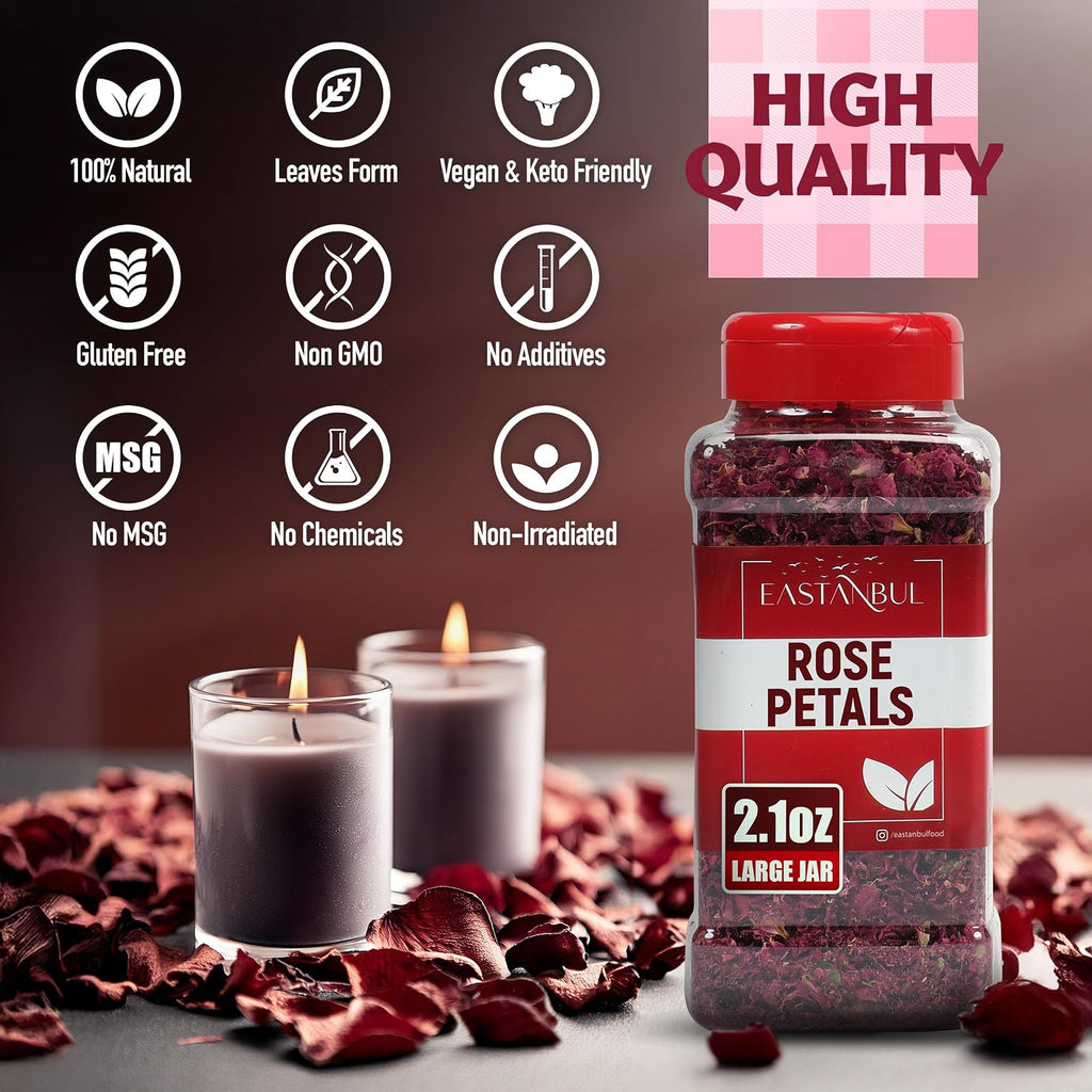 Eastanbul rose petals for calming brews