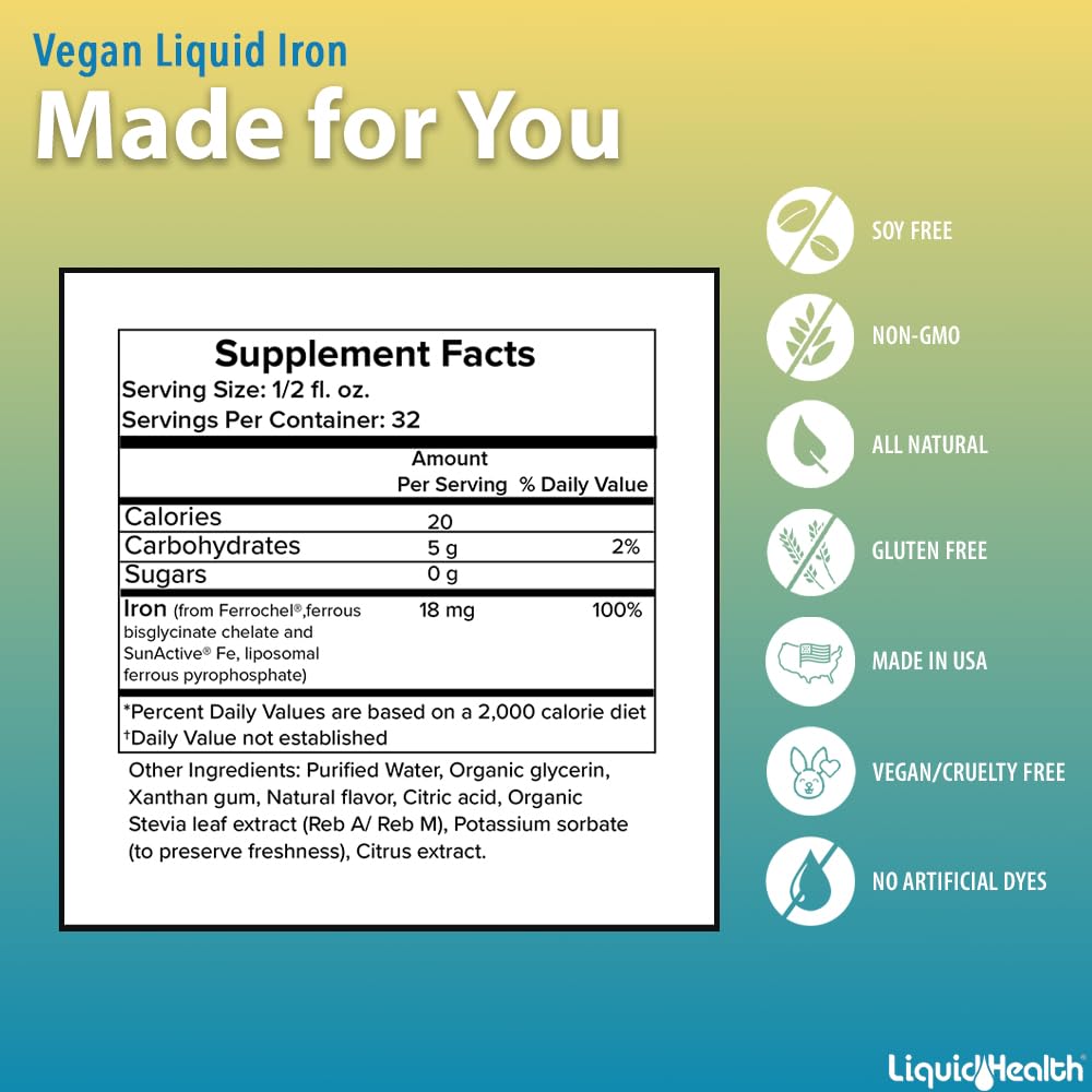 easy absorption liquid iron formula