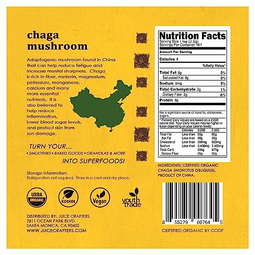 easy baking with chaga mushroom powder