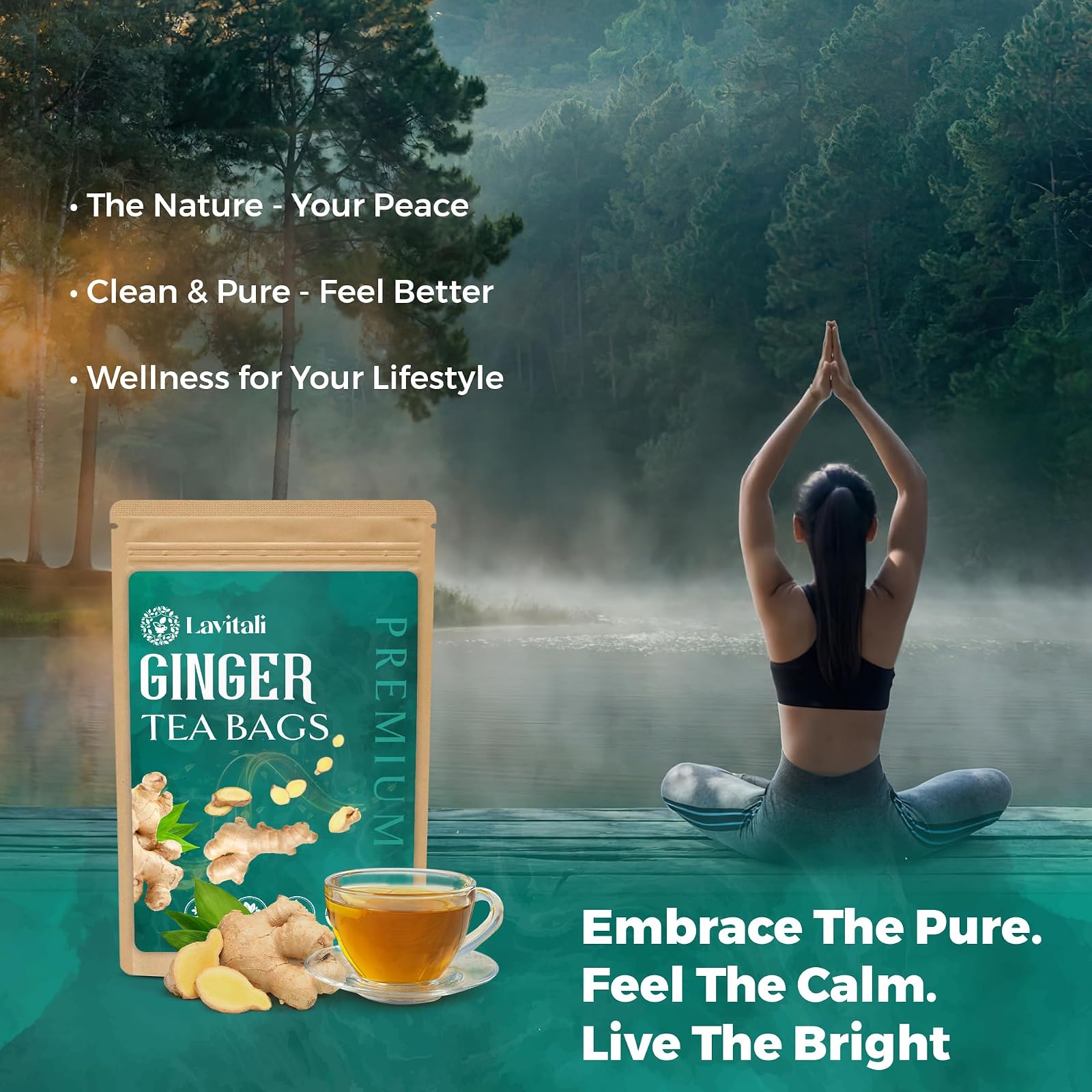 easy brew ginger tea bags