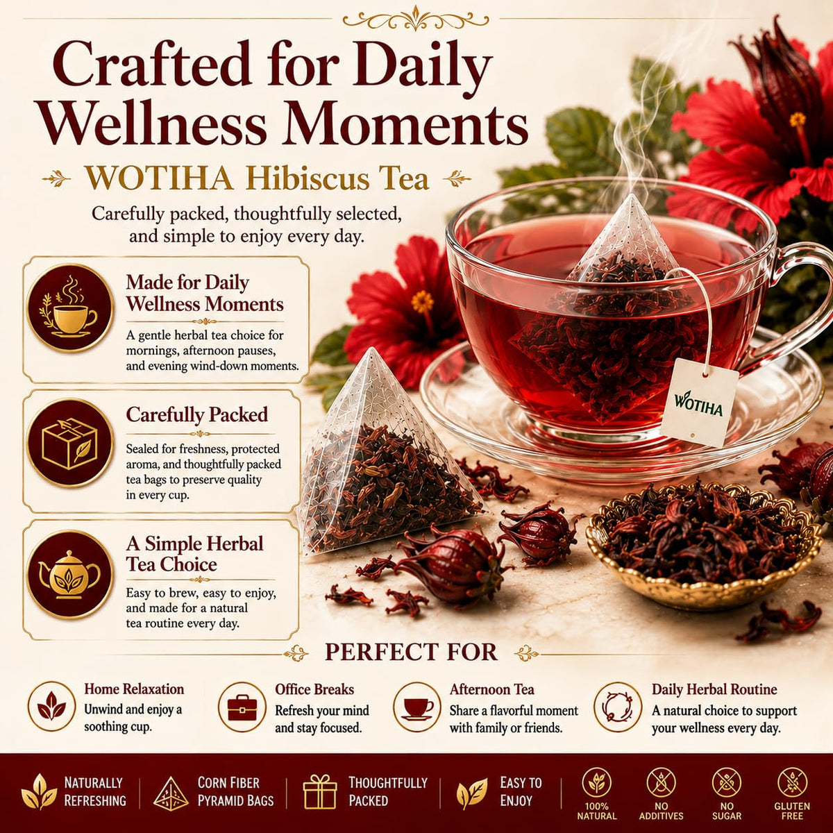 easy brew hibiscus tea bags 150