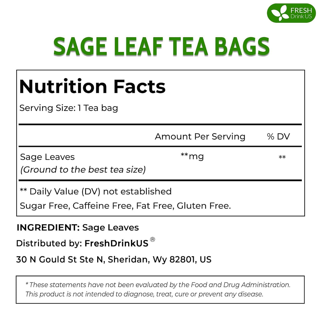 easy brew sage leaf tea bags
