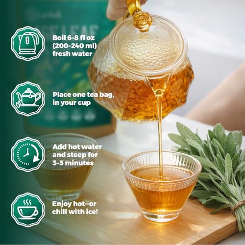 easy brew sage tea bags