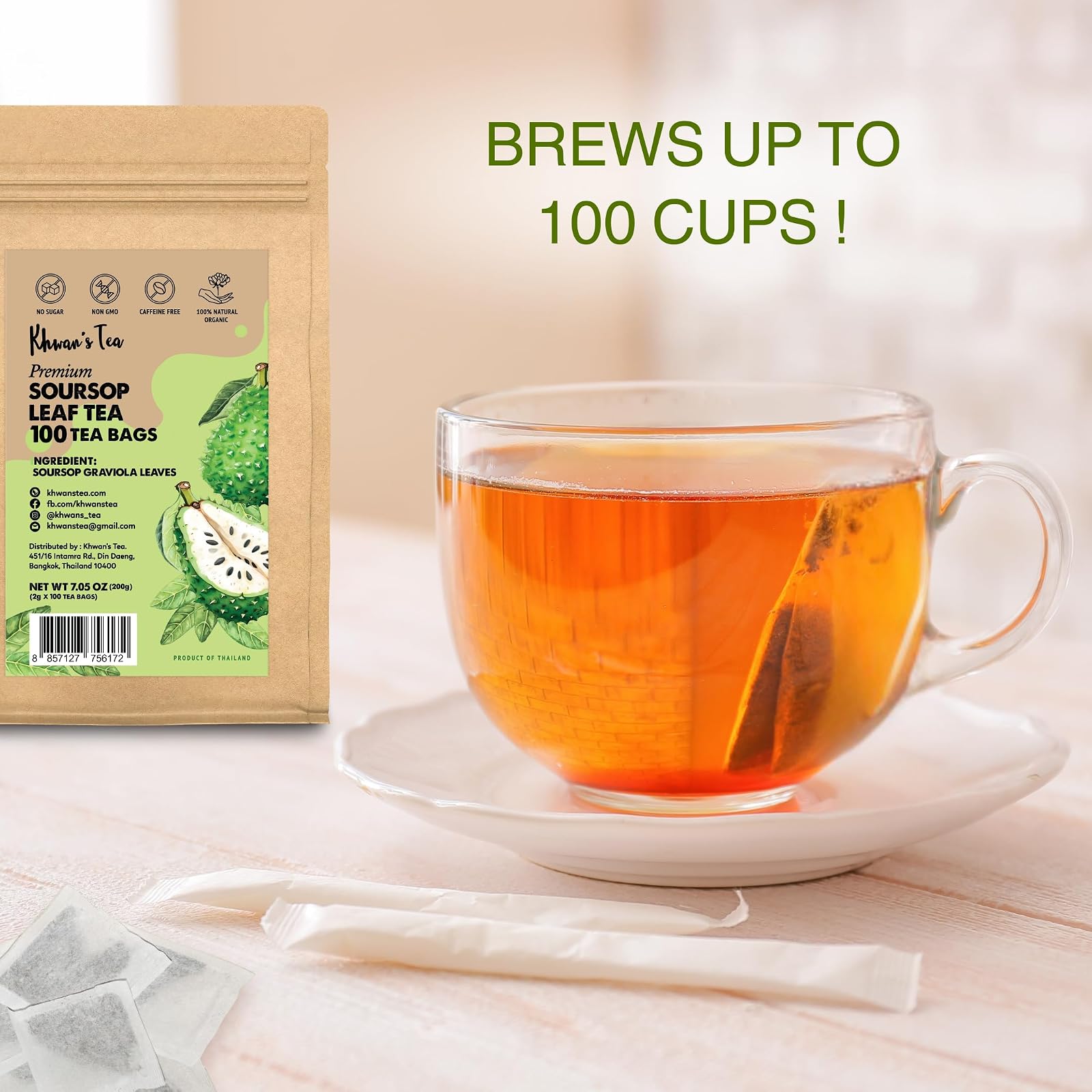 easy brew soursop tea bags