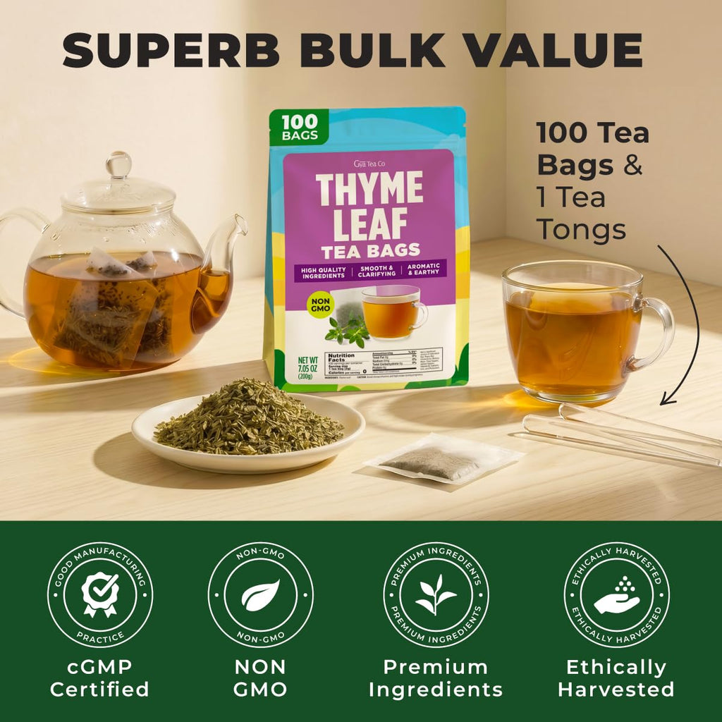 easy brew thyme leaf tea bags