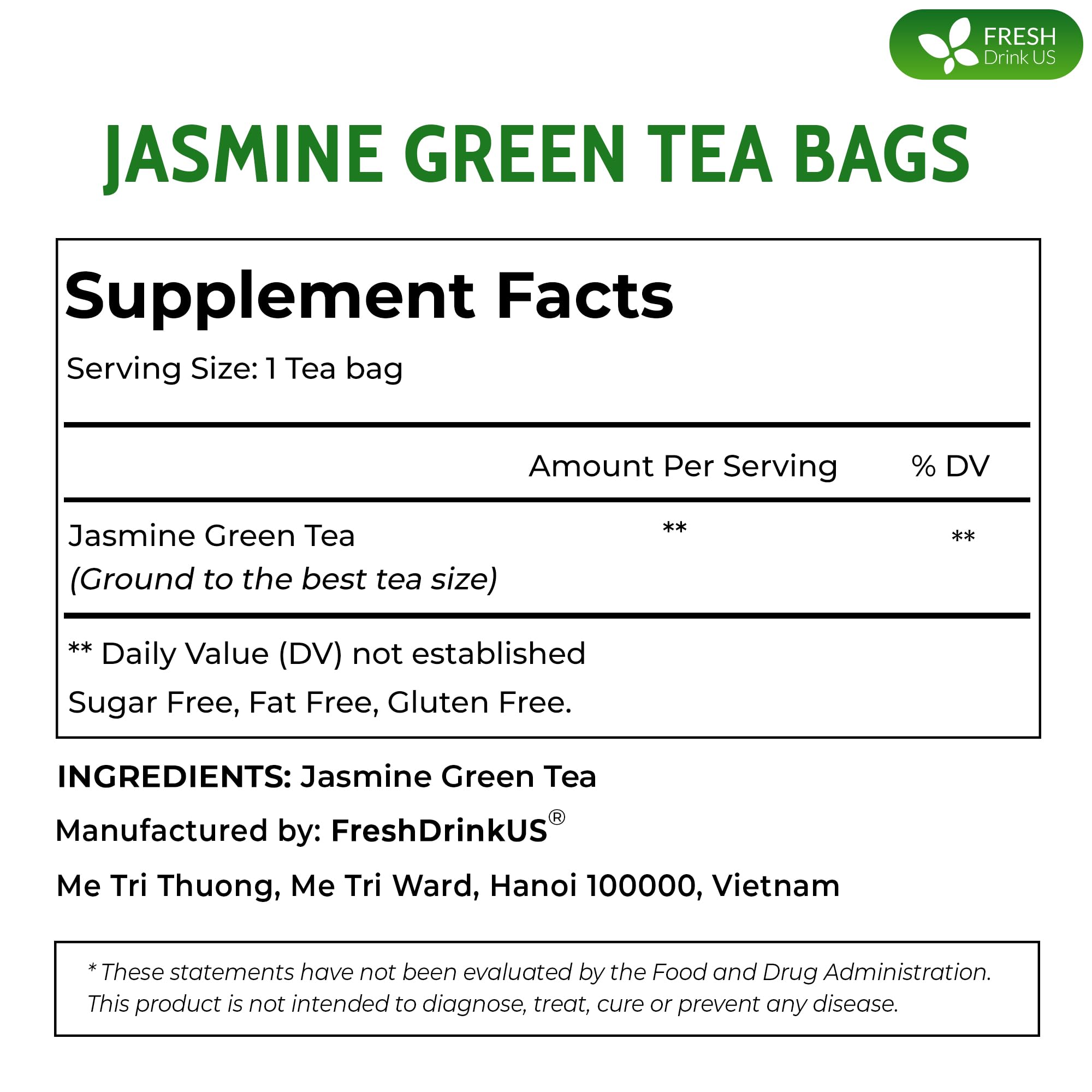 easy brewing jasmine green tea